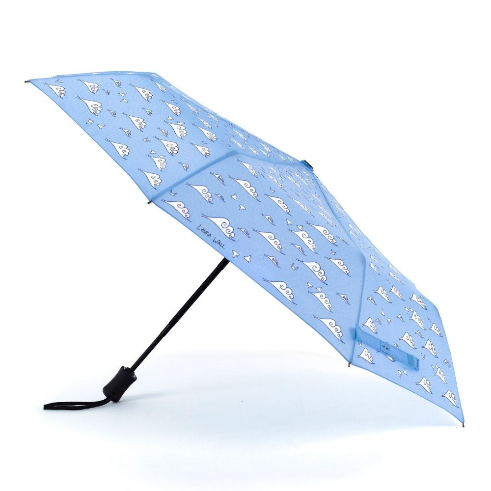 Laura Wall Clouds Design Compact Umbrella - Jollybrolly