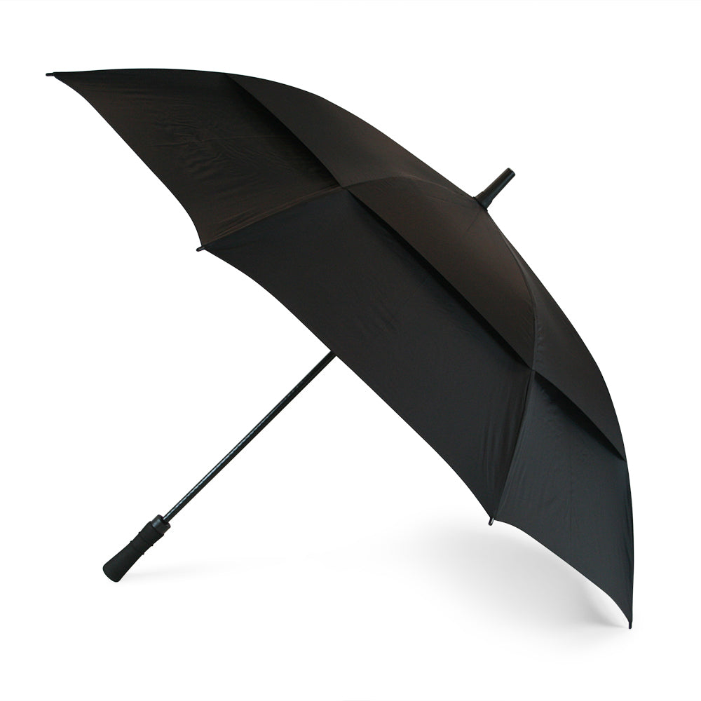 Black Storm King Vented Gents Umbrella - Jolly Brolly – Jollybrolly